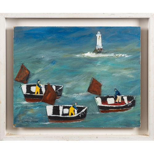 Gordon Couch (British, b.1944) - 'Working Day' - Oil on board -30.5 x ...