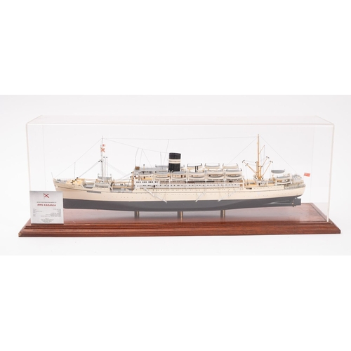 A cased scale model of the British India Steam Navigation Co. Passenger ...