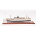 A cased scale model of the British India Steam Navigation Co. Passenger ...