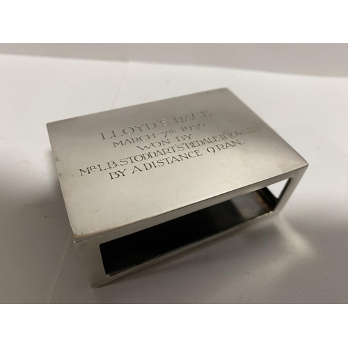 Hallmarked Silver Engraved Matchbox Holder c1924