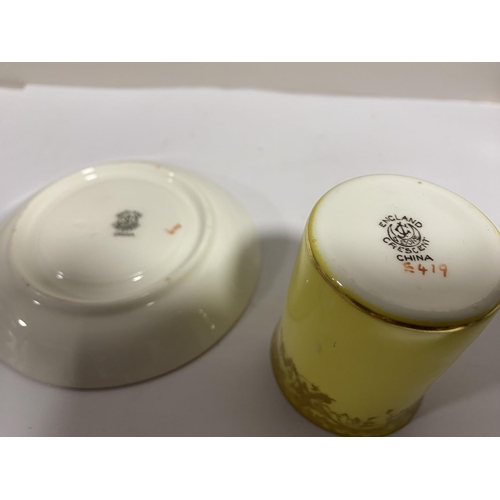 George Jones Crescent Beaker & Saucer