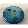 John Ditchfield Glasform 4" 'Frog on Lily Pad' Paperweight