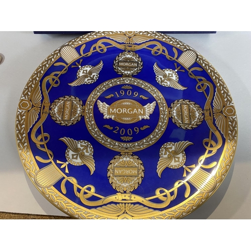 Royal Worcester Gilded 100 Year Commemorative Morgan Motors Cars, Boxed