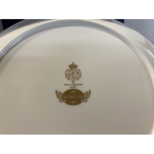 Royal Worcester Gilded 100 Year Commemorative Morgan Motors Cars, Boxed