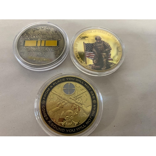 Set of 3 Commemorative Military Coins