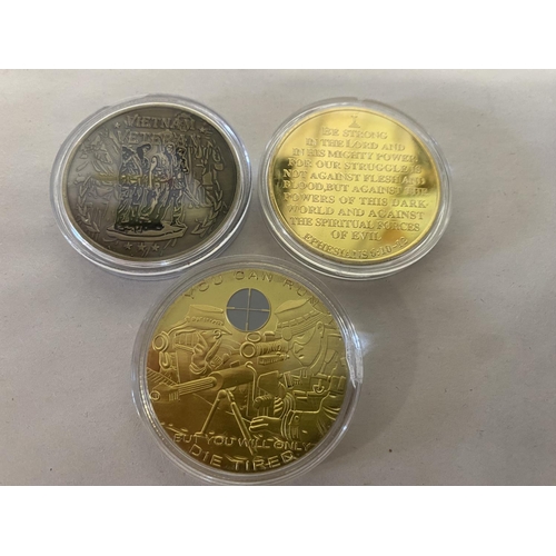 Set of 3 Commemorative Military Coins