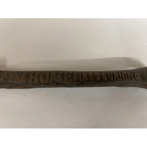 Vintage - Keep the Home Fire's Burning - Stove / Fire Handle