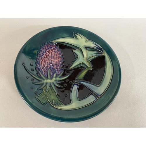 Moorcroft 12cm Pin Dish - Thistle Design (trial piece)