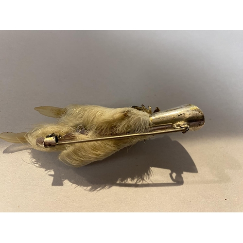 Hallmarked Silver Claw Brooch