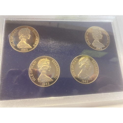 Isle of Man Coin Set - Man in Flight by Pobjoy in Case