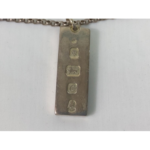 1oz silver ingot on chain