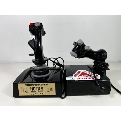 Pair of Thrustmaster Hotas Cougar Game controllers