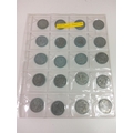 20 full silver half crowns, gross weight 279g