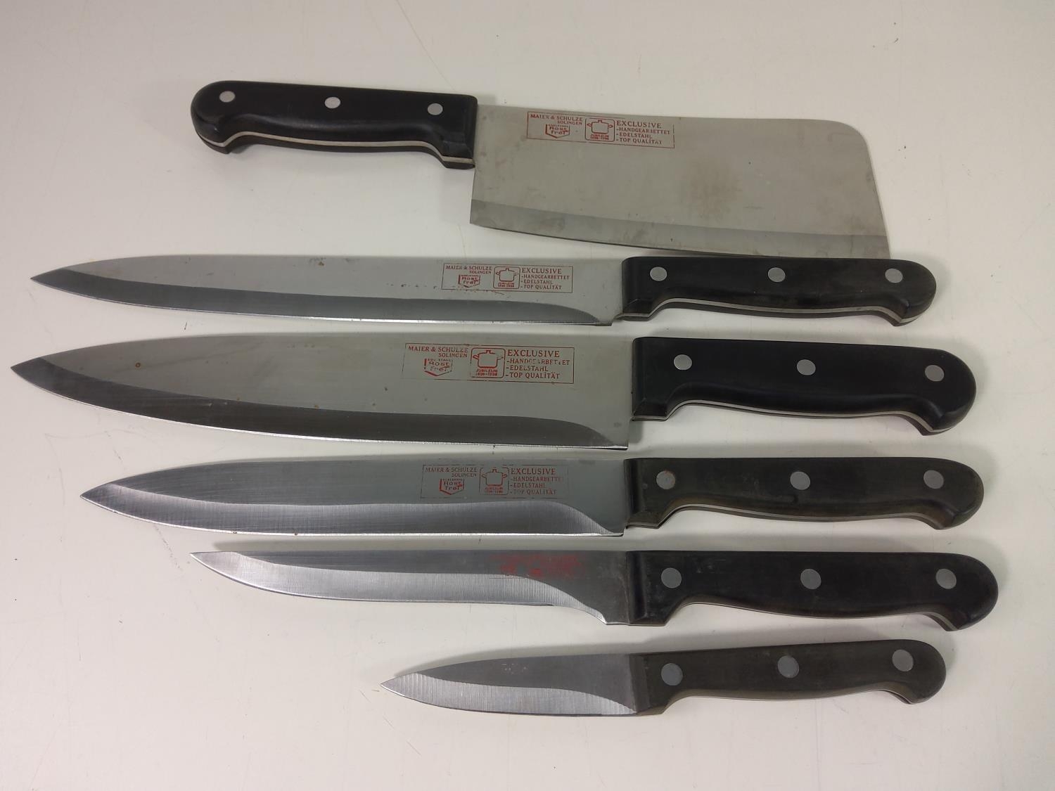 Set of 6 Chef's knives by Maier & Schulze Solingen