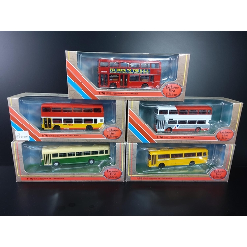 5 boxed EFE model buses