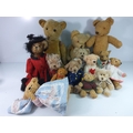 Large qty of soft toys including vintage examples