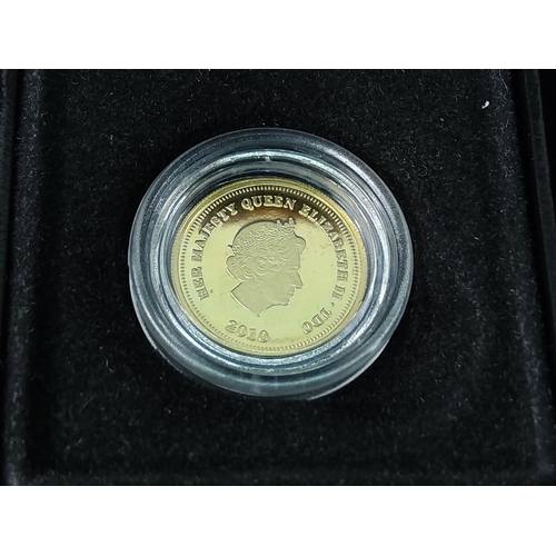 Cased set of 12 gold Royal House of Windsor gold coins and a plated £5 coin