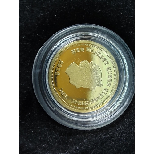 Cased set of 12 gold Royal House of Windsor gold coins and a plated £5 coin