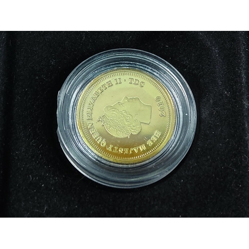 Cased set of 12 gold Royal House of Windsor gold coins and a plated £5 coin