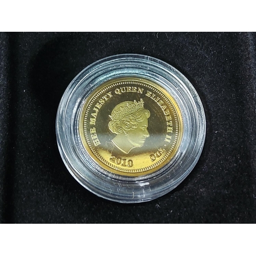 Cased set of 12 gold Royal House of Windsor gold coins and a plated £5 coin