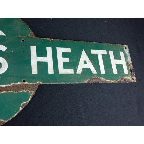 Haywards Heath enamel railway sign, 92 x 33cms