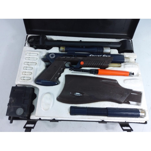 Vintage Circa 1965 Topper Secret Sam toy gun outfit