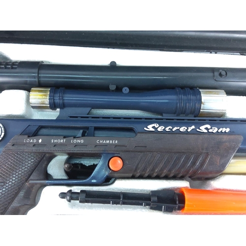 Vintage Circa 1965 Topper Secret Sam toy gun outfit