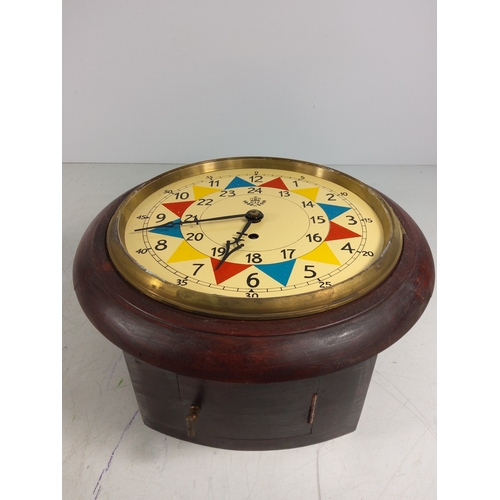 RAF wall clock with Fusee movement (glass broken)