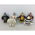 Six King Ken miniature figurines