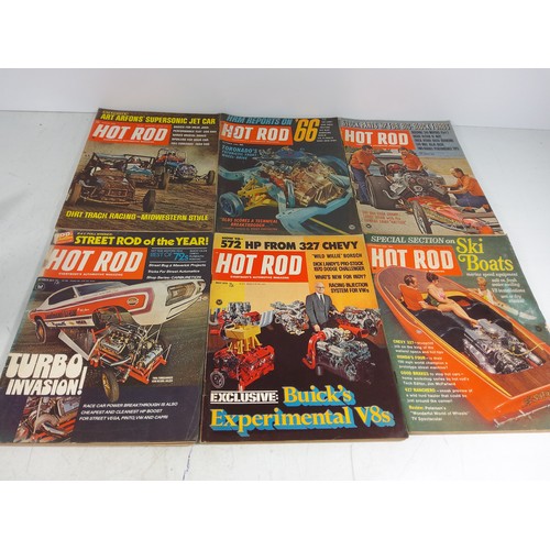 Fifteen vintage Hot Rod magazines