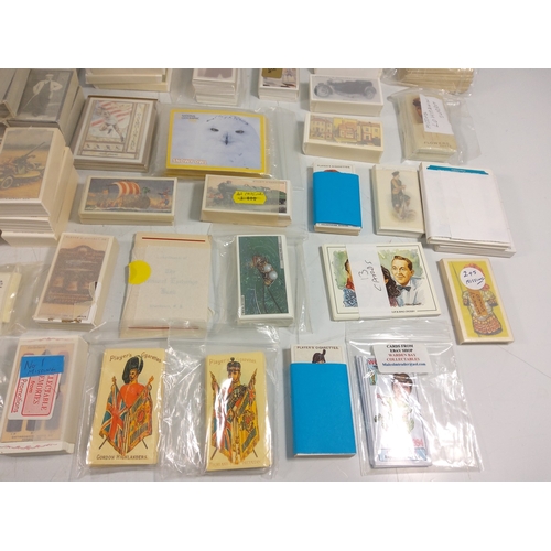 Large box of cigarette collectors cards