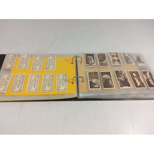 Album of cigarette collectors cards