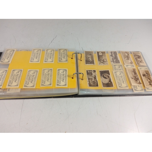 Album of cigarette collectors cards