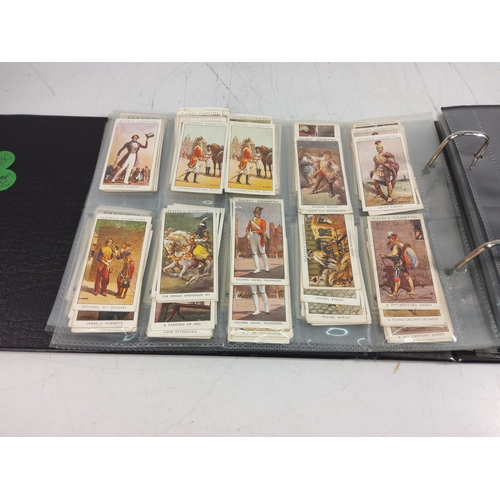 Album of cigarette collectors cards