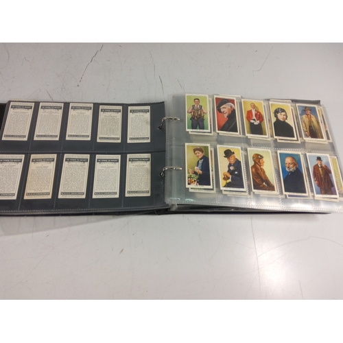 Album of cigarette collectors cards