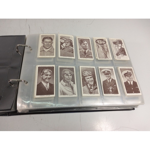 Album of cigarette collectors cards