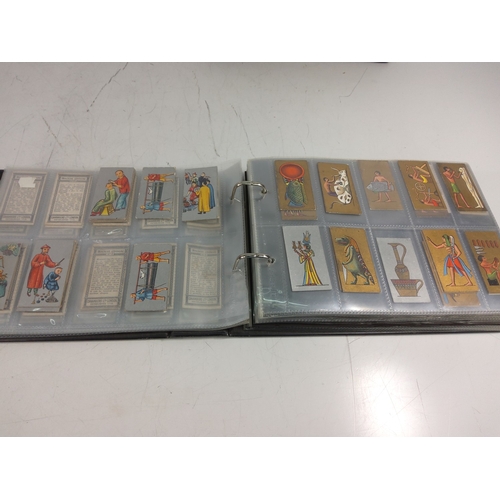 Album of cigarette collectors cards