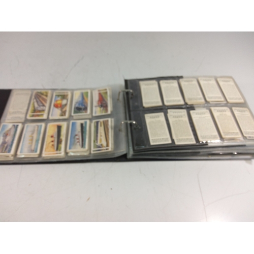 Album of cigarette collectors cards