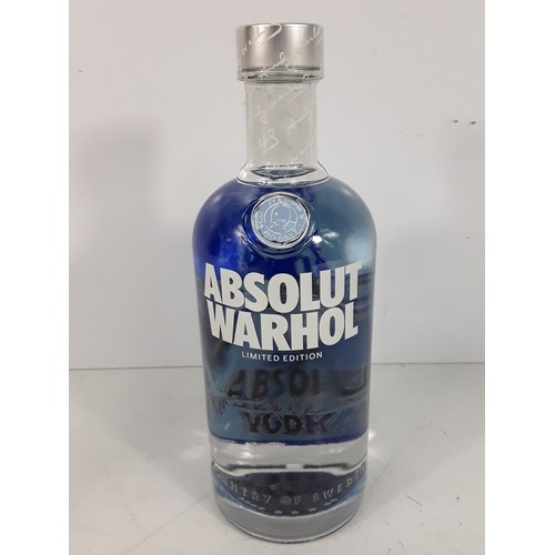 Two bottles of Absolute vodka 350ml, 70cl of Absolute vodka Warhol ...