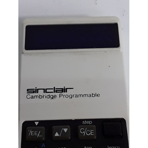 Vintage Sinclair Cambridge programmable calculator