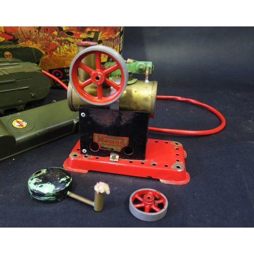 A Tri-ang Minic M310 Shoot or Surrender Rocket Gun & Tank Battle Remote ...