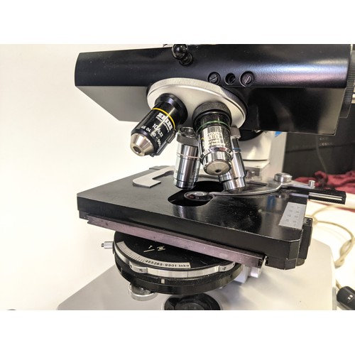 Carl Zeiss III RS Universal Microscope with various lenses and ...