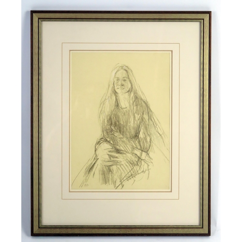 Bernard Dunstan (1920 - 2017) RA, RWA, NEAC, 'Sue' figurative study ...