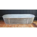 A Galvanised Bath, 130cm long