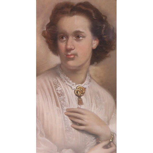 Roberto Bompiani (1821 -1908) Italian painter and sculptor. Oval ...
