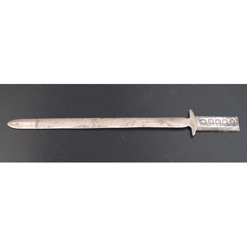 An Elizabeth II silver letter opener, maker Carrs of Sheffield ...