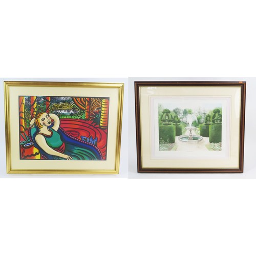 Susan Royle (20th century contemporary artist). A large signed print of ...