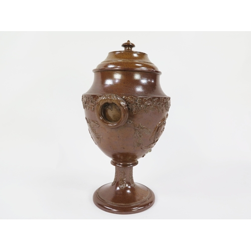 19th Century stoneware water filter with urn shape form and elaborate ...