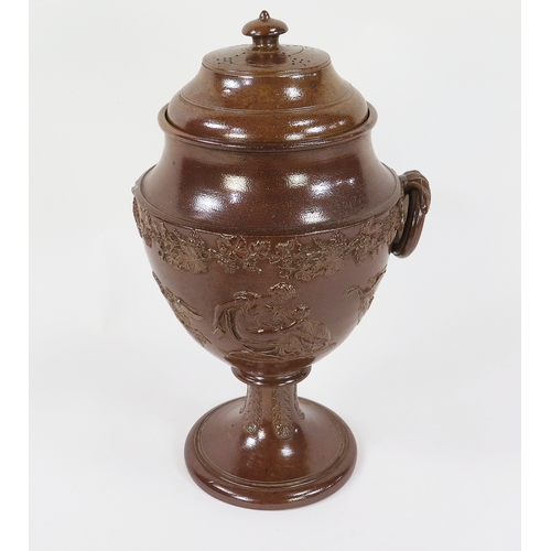19th Century stoneware water filter with urn shape form and elaborate ...