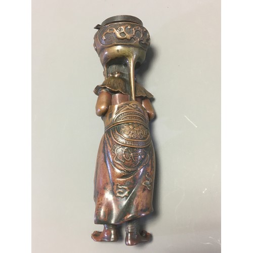 Japanese Bronze "Oni" Figure on Signed Base Meiji Period. Oni Carrying ...